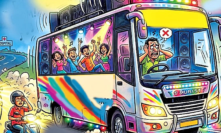 Mangaluru: Blaring DJ music in tourist buses: Invitation to accidents ...