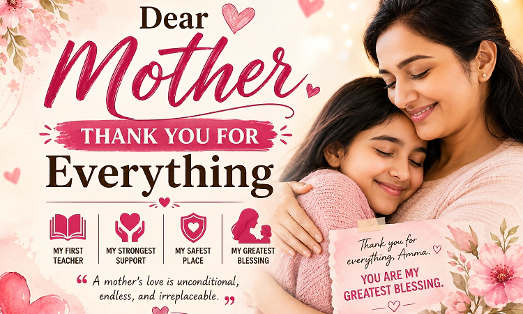 Mother’s Day Special “Letter to Mother”: My mother is my first teacher ...