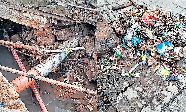 Karkala: Silt-clogged drain; fear of artificial flooding and disease ...