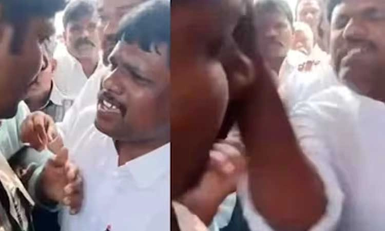 Video: ದೇವಸ್ಥಾನದಲ್ಲಿ ಕರ್ತವ್ಯದಲ್ಲಿದ್ದ ಪೊಲೀಸ್ ಮೇಲೆ ಆಂಧ್ರ ಸಚಿವರ ಸಹೋದರನಿಂದ ಹಲ್ಲೆ | Udayavani ...